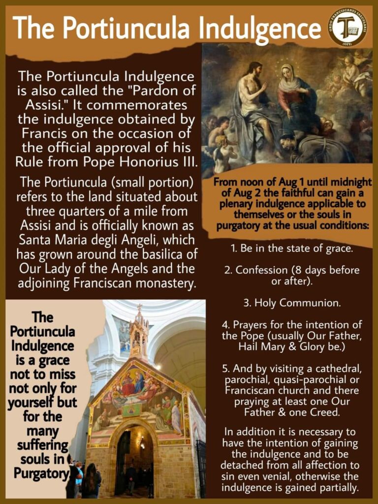 THE PORTIUNCULA INDULGENCE August 2nd – Felician Sisters